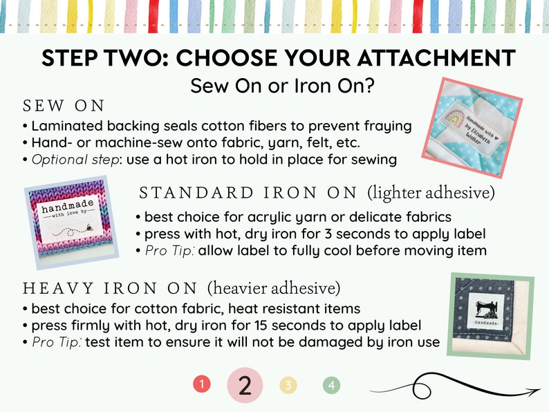 Set of 12 Sewing Labels Iron on or Sew on Quilt Tags - Etsy