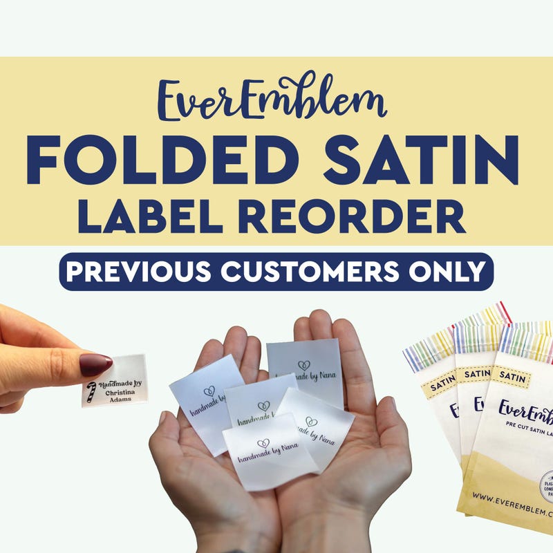 Satin Folding Tags - Etsy