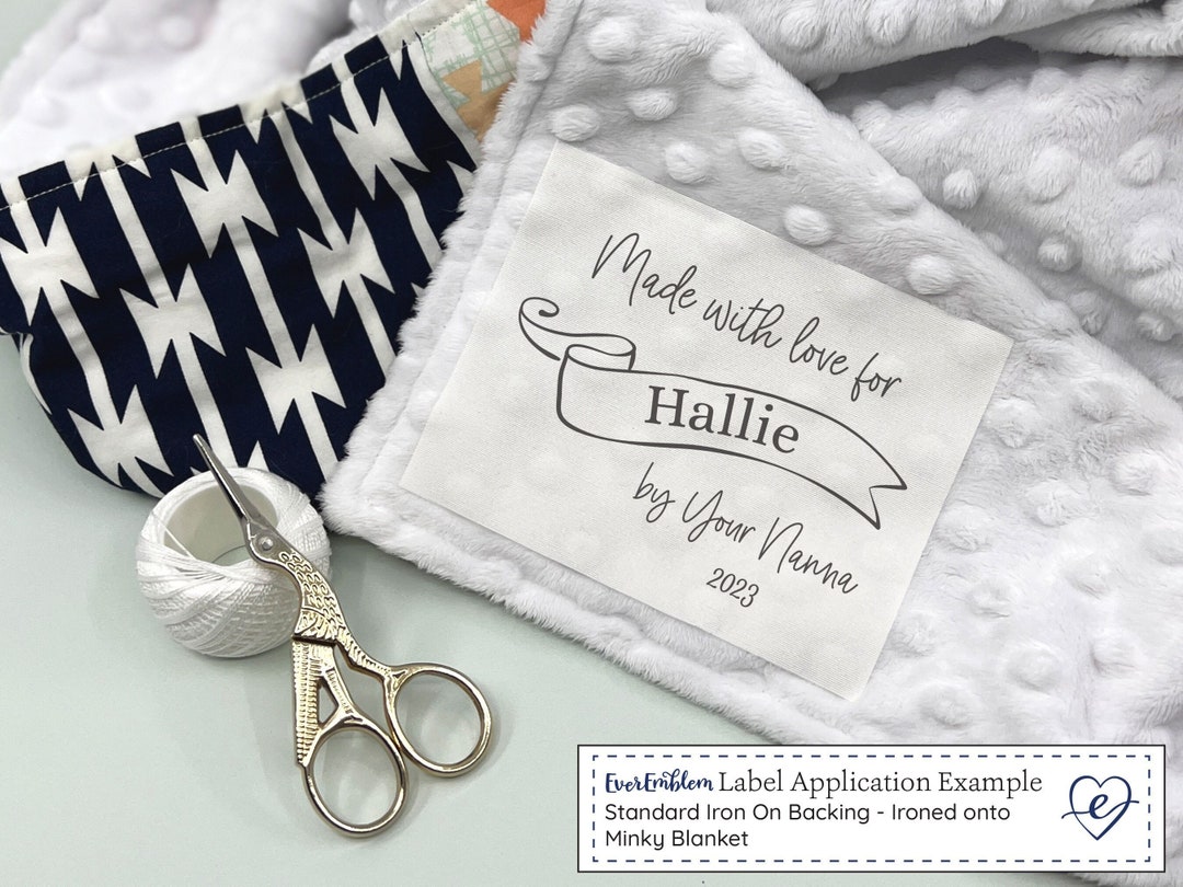 Custom Label Printed Tag - Custom Printed Cotton Quilt Label - Single ...