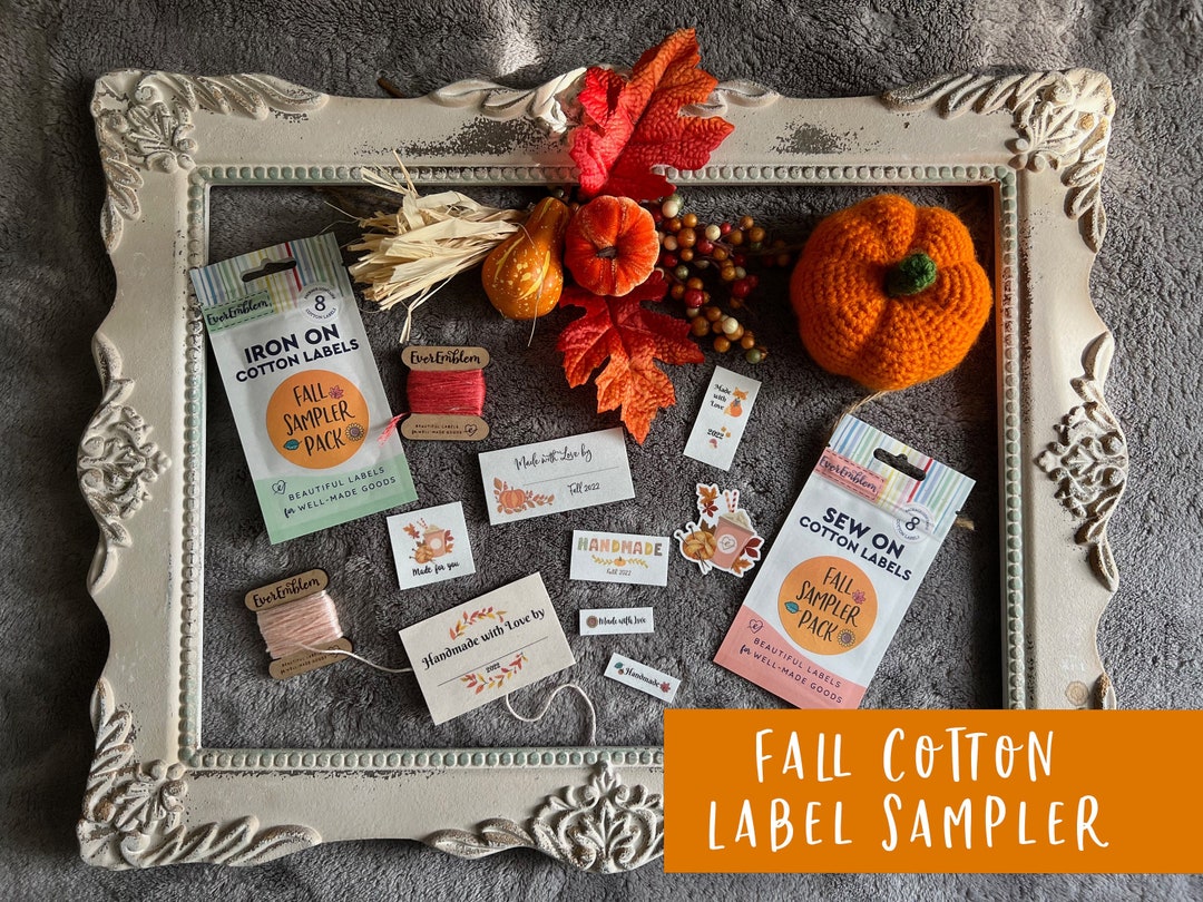 Fall Label Set, Fall Iron on Label Set, Thanksgiving Tags, Autumn ...