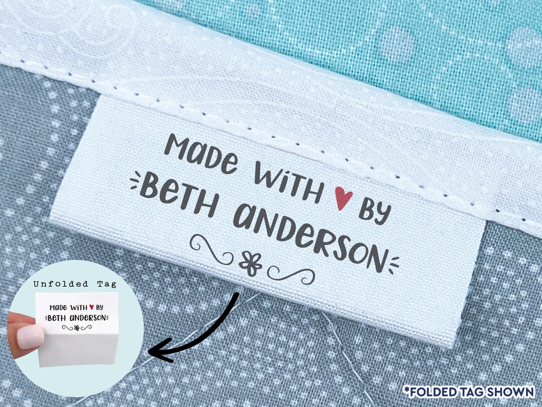 Iron on Labels, Fabric Labels for Sewing, Craft Show Labels, Fabric ...