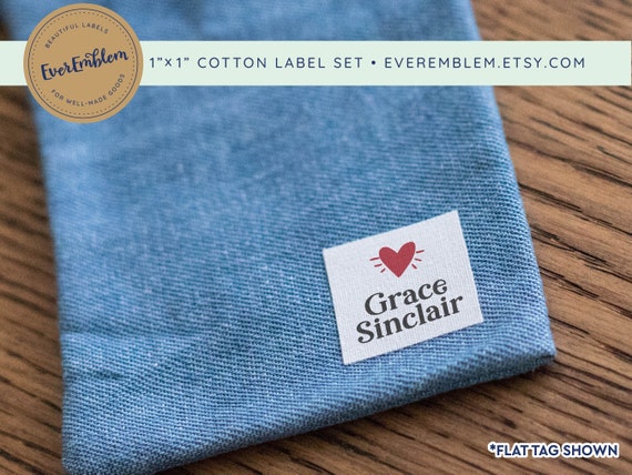 Set of Flat or Fold Over Label Fabric Labels Quilt Label - Etsy