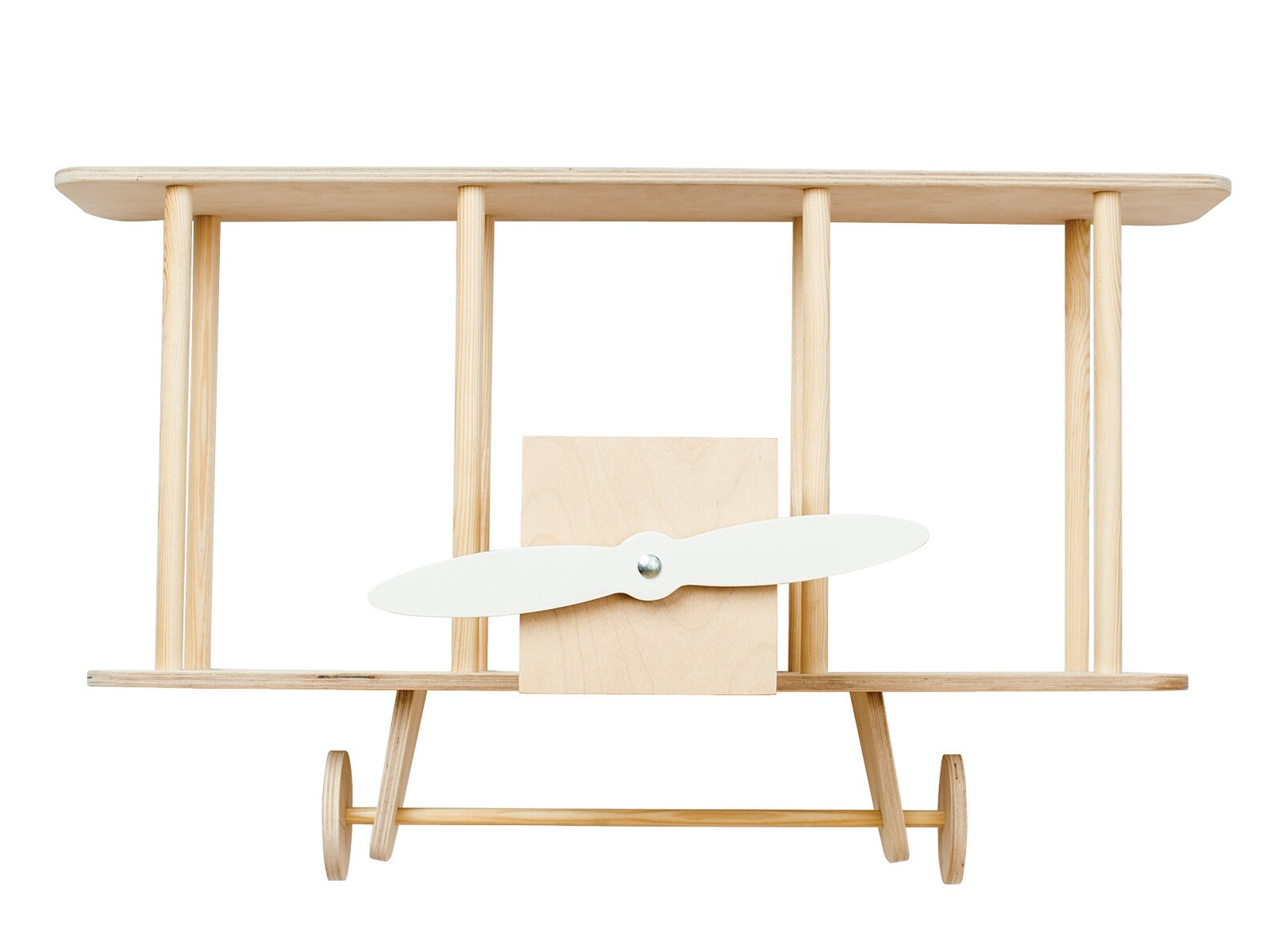 Airplane Shelf Natural Wood Children's Furniture Bookshelf Children's ...