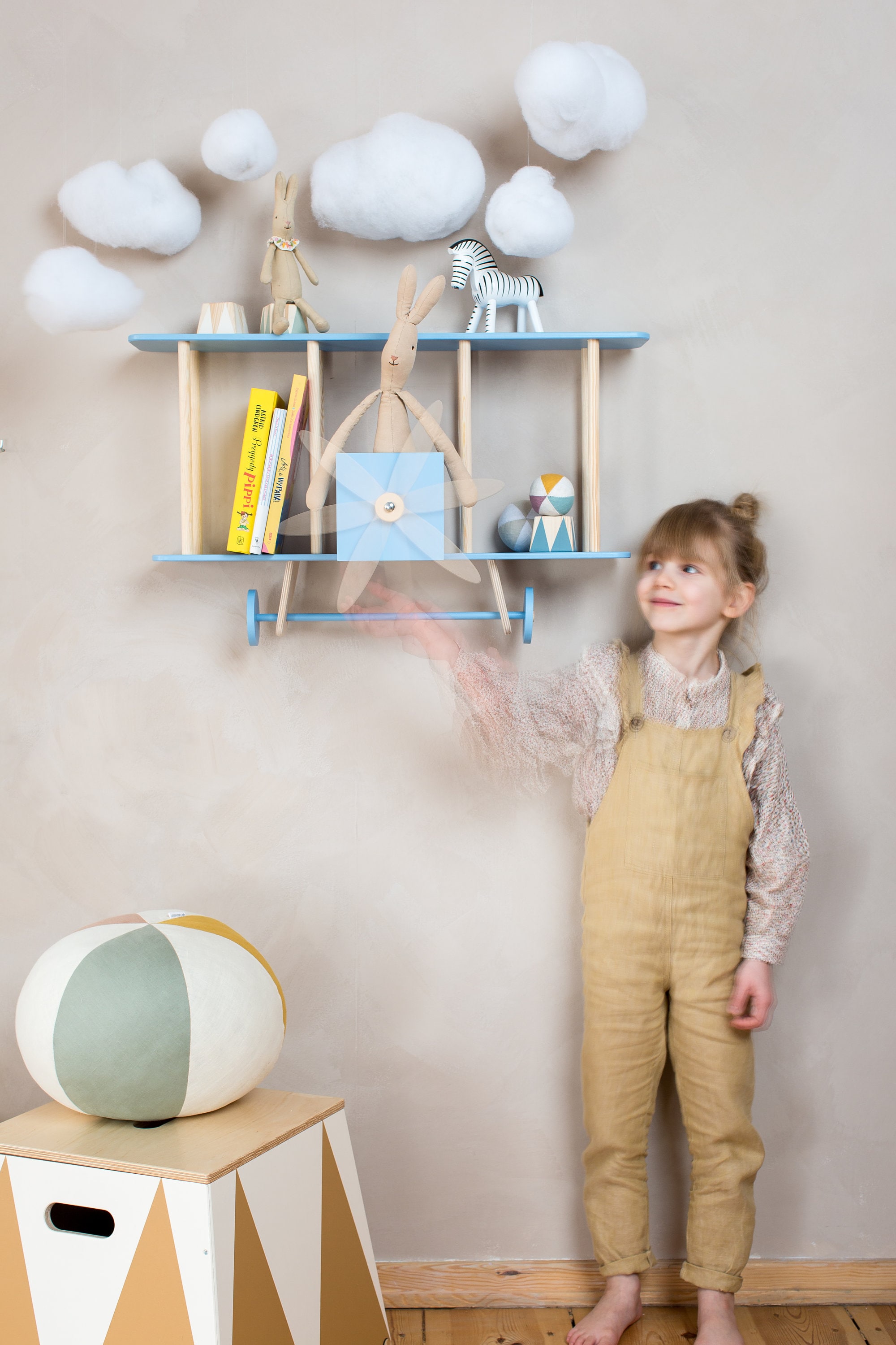 Airplane Shelf Children's Furniture Bookcase Children's Shelf Toy Shelf ...