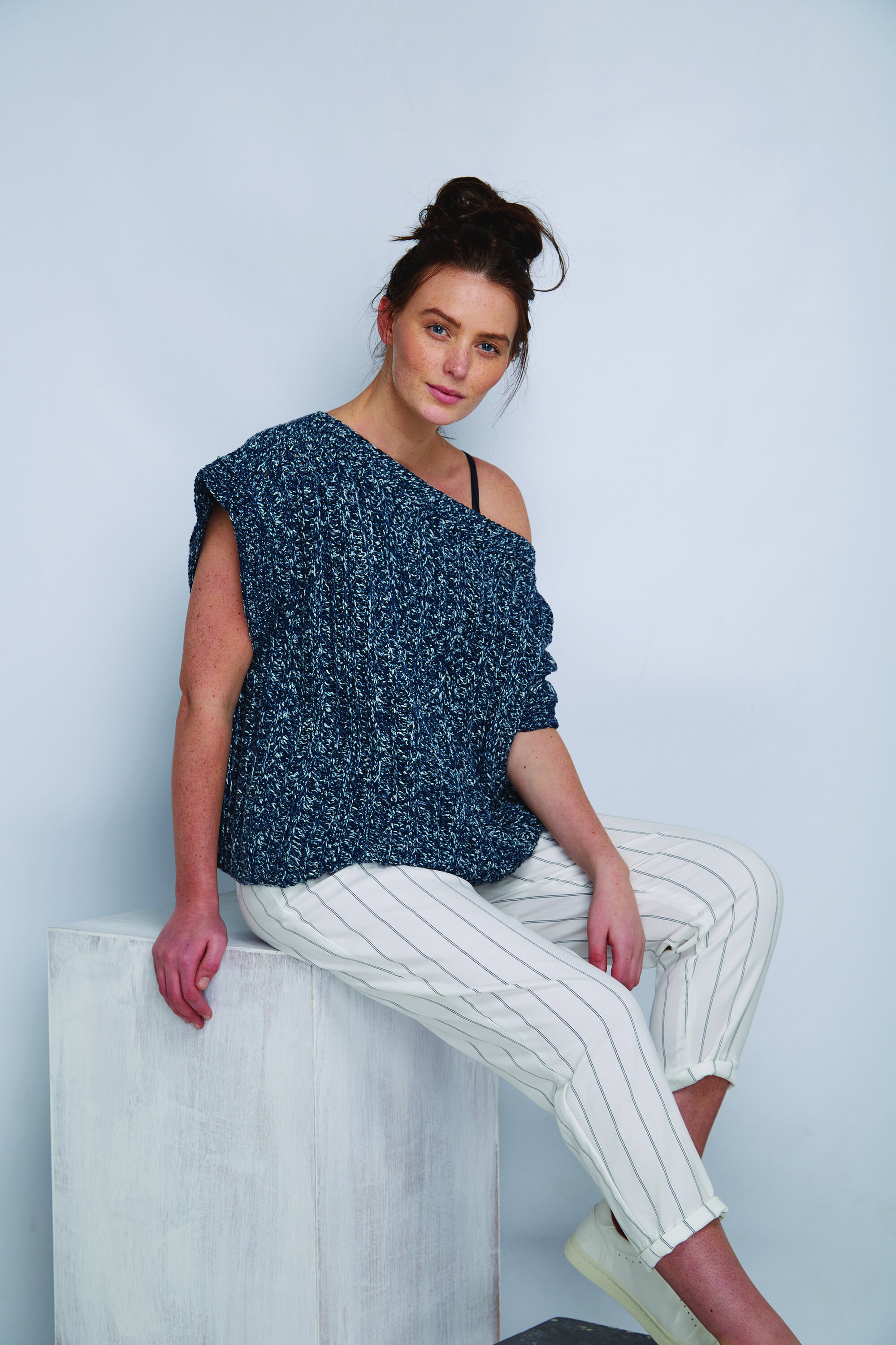 Parallel Lines Pullover Crochet Pattern Only DMC Denim Yarn - Etsy