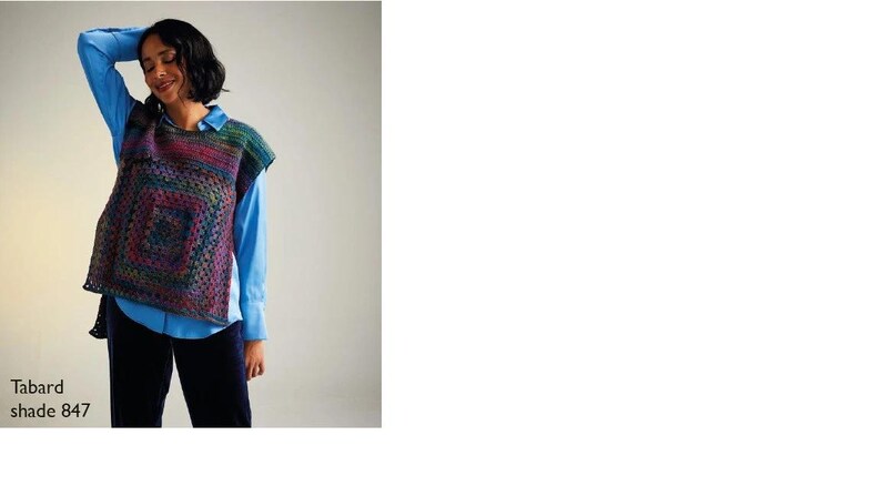 Crochet Pattern the Twilight Terrace Tabard With Variegated Self ...