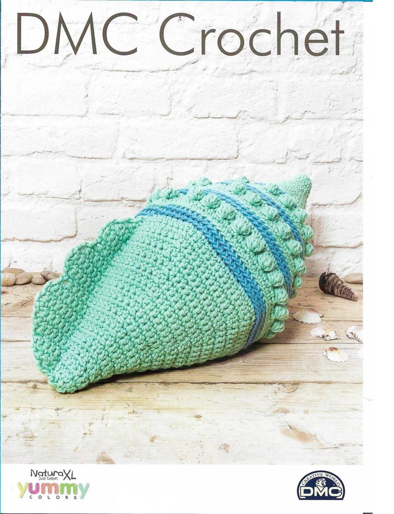 Instant Download - Crochet Sea Shell Cushion Pattern Only Natura XL ...