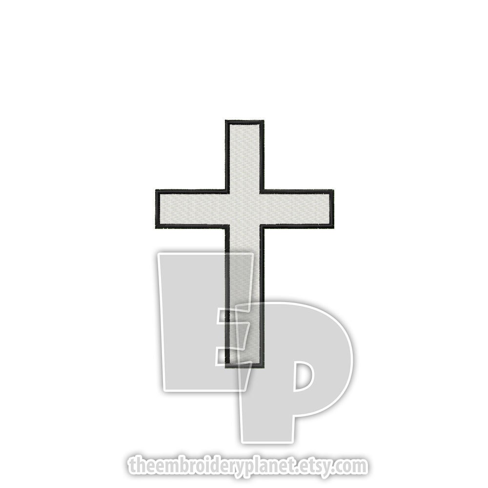 Christian Cross Embroidery Design: Holy Symbol (instant Download) - Etsy