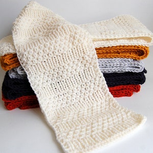 KNITTING PATTERN Easy Beginner Scarf Adult for Woman Men - Etsy
