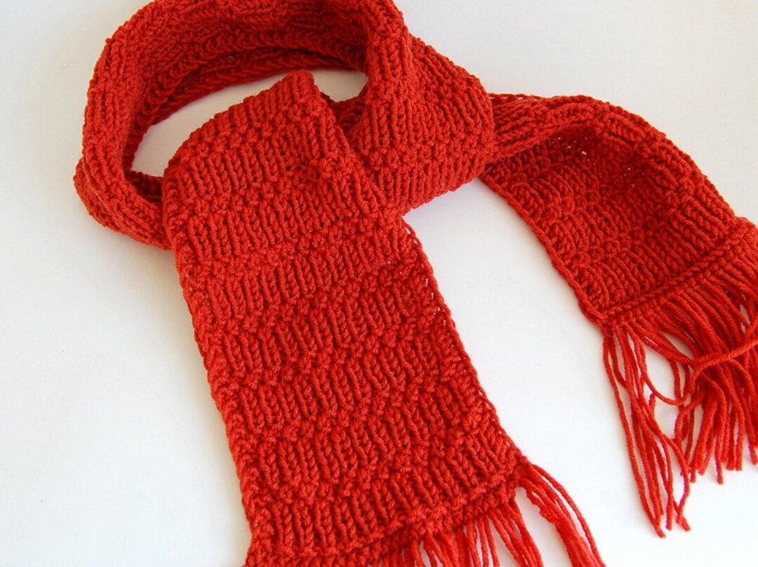 KNITTING PATTERN Easy Beginner Scarf Adult for Woman Men - Etsy