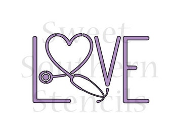 Nurse stencil | Etsy