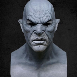 Orc Silicone Mask - Movie FX - Halloween - Larp - Larping - LOTR Hobbit ...