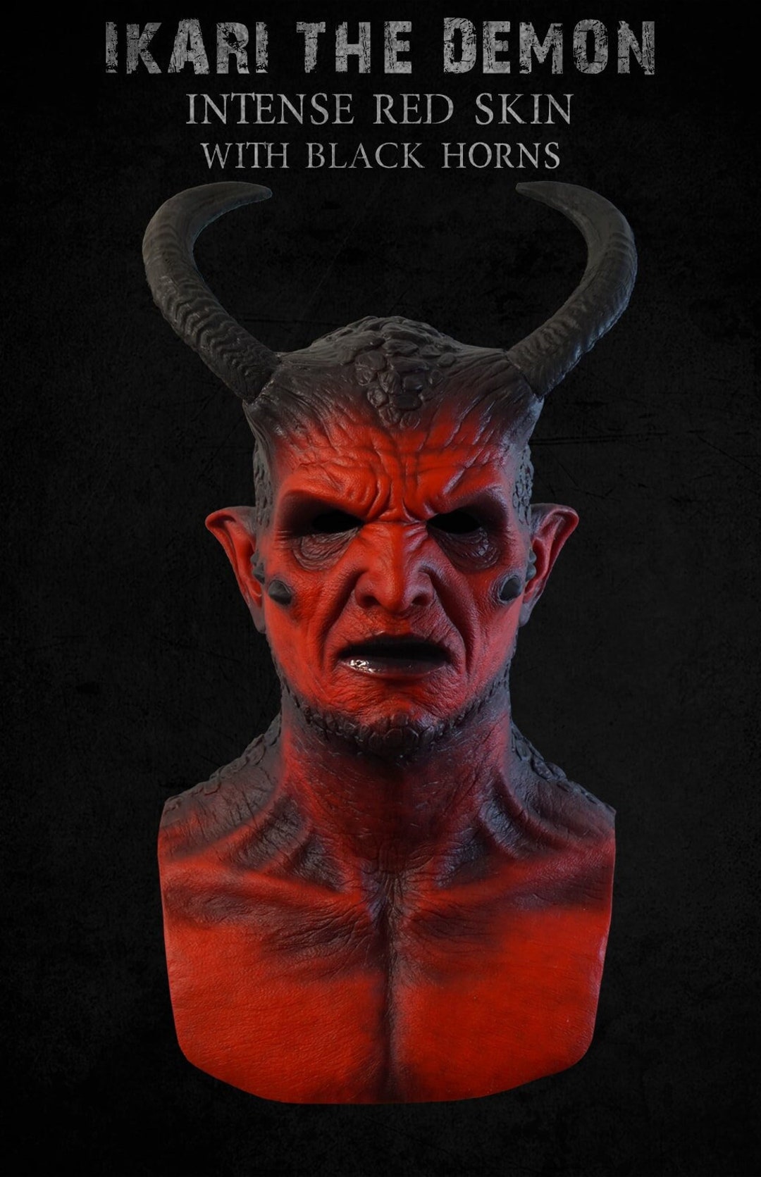 Ikari Demon Silicone Mask - Devil - Lucifer - Movie FX - Halloween ...