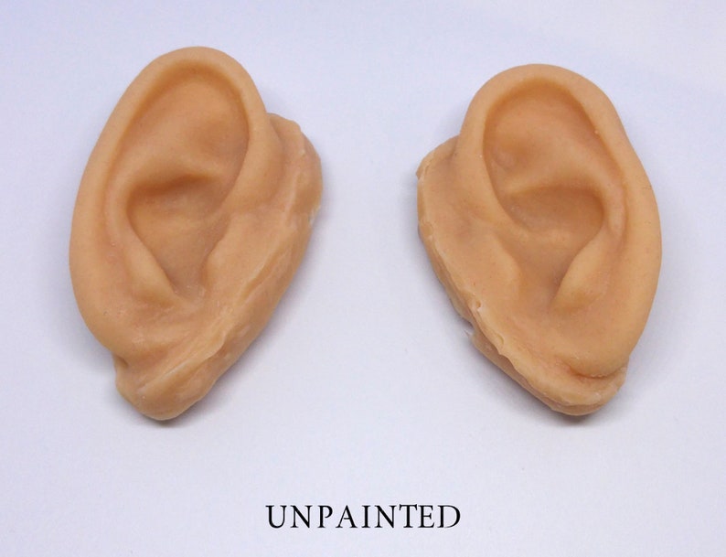 Unpainted Severed Silicone Ear Prop - Realistic Prosthetic - Halloween ...