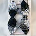 School Uniform Plaid Bow -pigtail Mini Set - White Plaid - Etsy