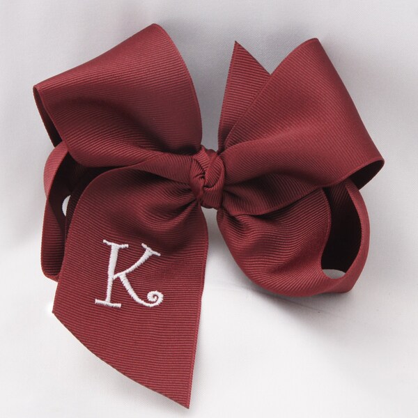 Maroon Hair Bow - Etsy