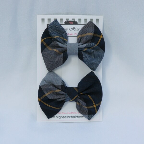 Navy Hair Clips - Etsy