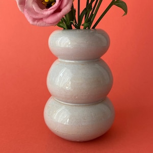 Handmade Ceramic Bubble Vase White - Etsy