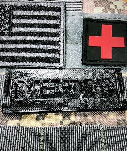 Tactical Molle Name Tag, Custom Made to Order Prepper - Etsy