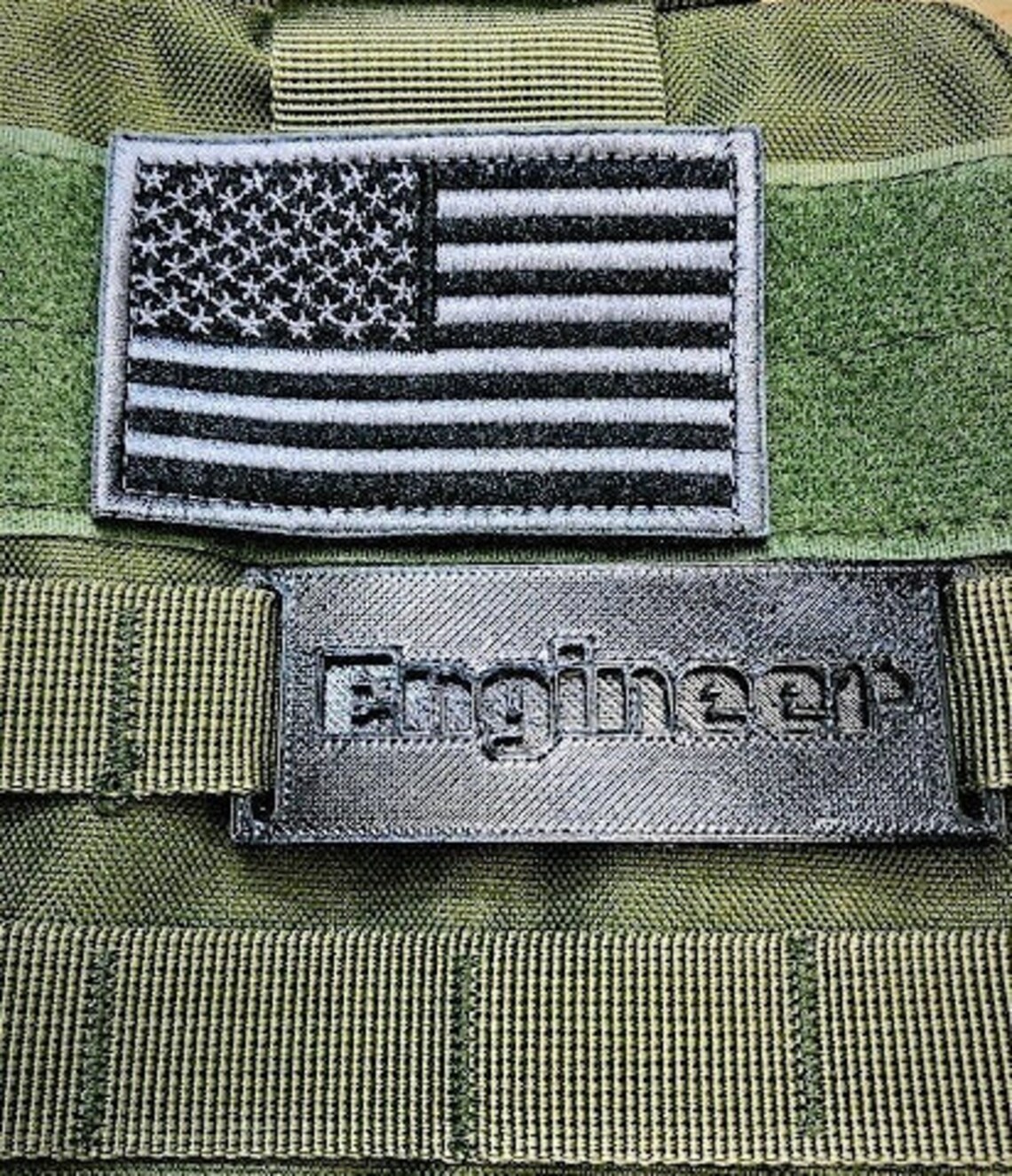 Tactical Molle Name Tag, Custom Made to Order Prepper - Etsy