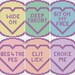 CHOKE ME Rude Loveheart Cross Stitch Candy Heart Naughty - Etsy