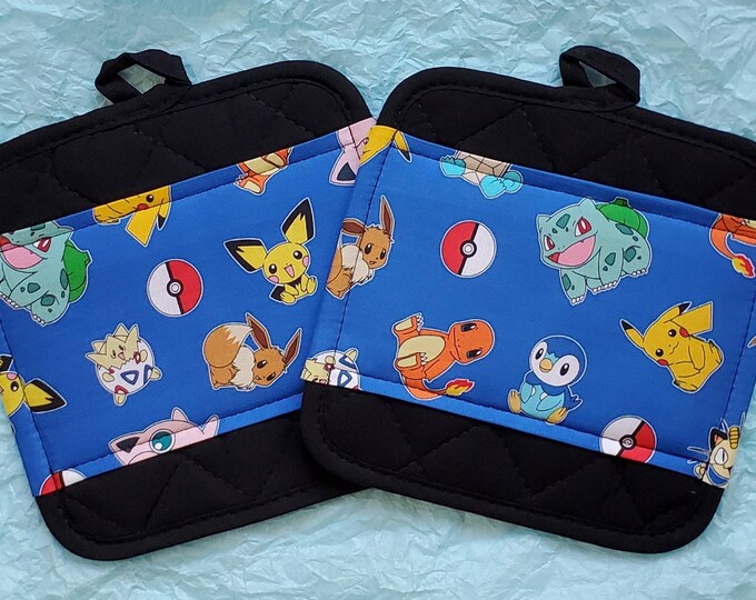 Pokemon Kitchen Pot Holders - Hot Pads - Etsy