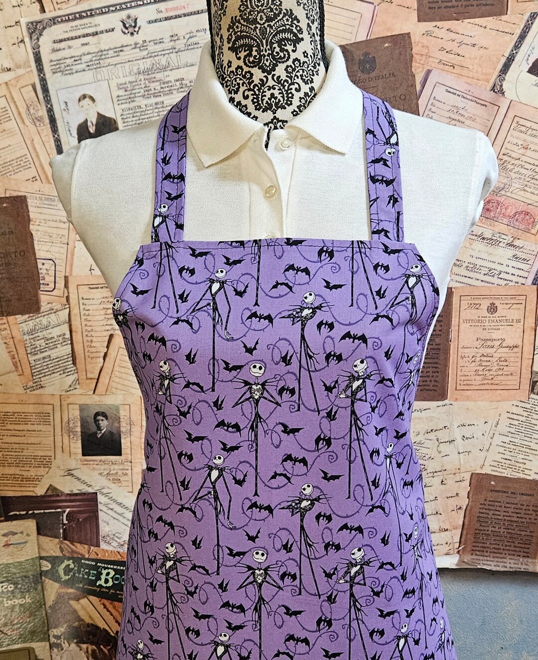 Nightmare Before Christmas Apron - Jack With Bats - Etsy