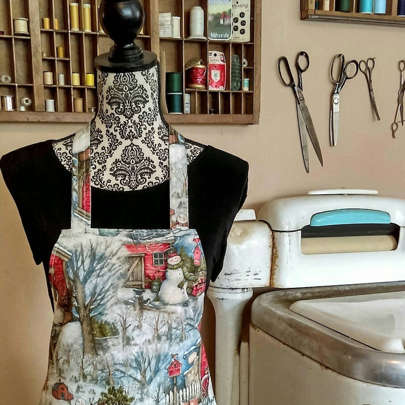Snowman Apron - Etsy