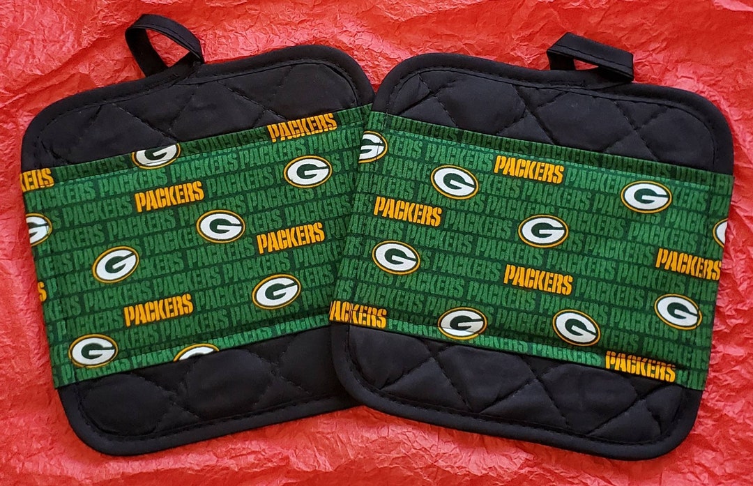 Green Bay Packers Kitchen Pot Holders - Hot Pads - Etsy