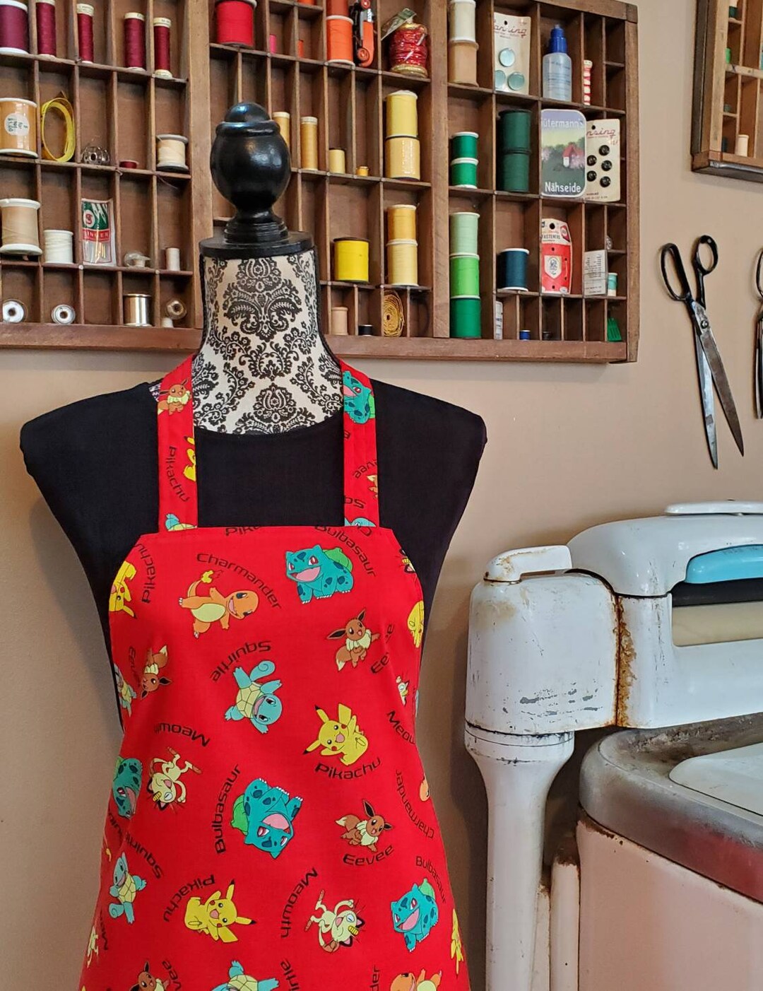 Pokemon Apron With Pocket - Etsy