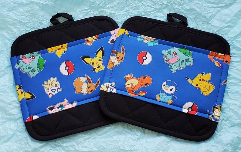 Pokemon Kitchen Pot Holders Hot Pads | Etsy