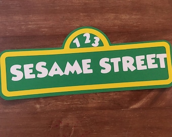 Sesame street signs | Etsy