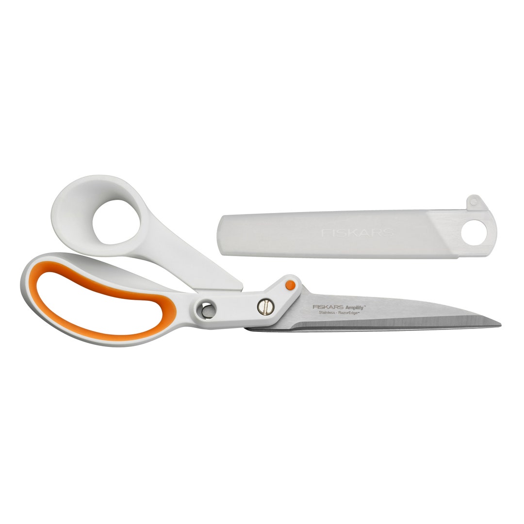 Brand New Genuine Fiskars Scissors - Dressmaking Shears Amplify Fabric ...