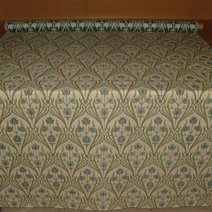 Art Nouveau Pugin Duckegg Woven Jacquard Curtain Upholstery Cushion ...