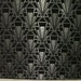 Gatsby Black (erte) Art Deco Velvet Chenille Fibre Naturelle Curtain ...