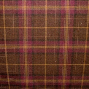 100% Shetland Wool Heather Brindle Gold Tartan Upholstery Curtain ...