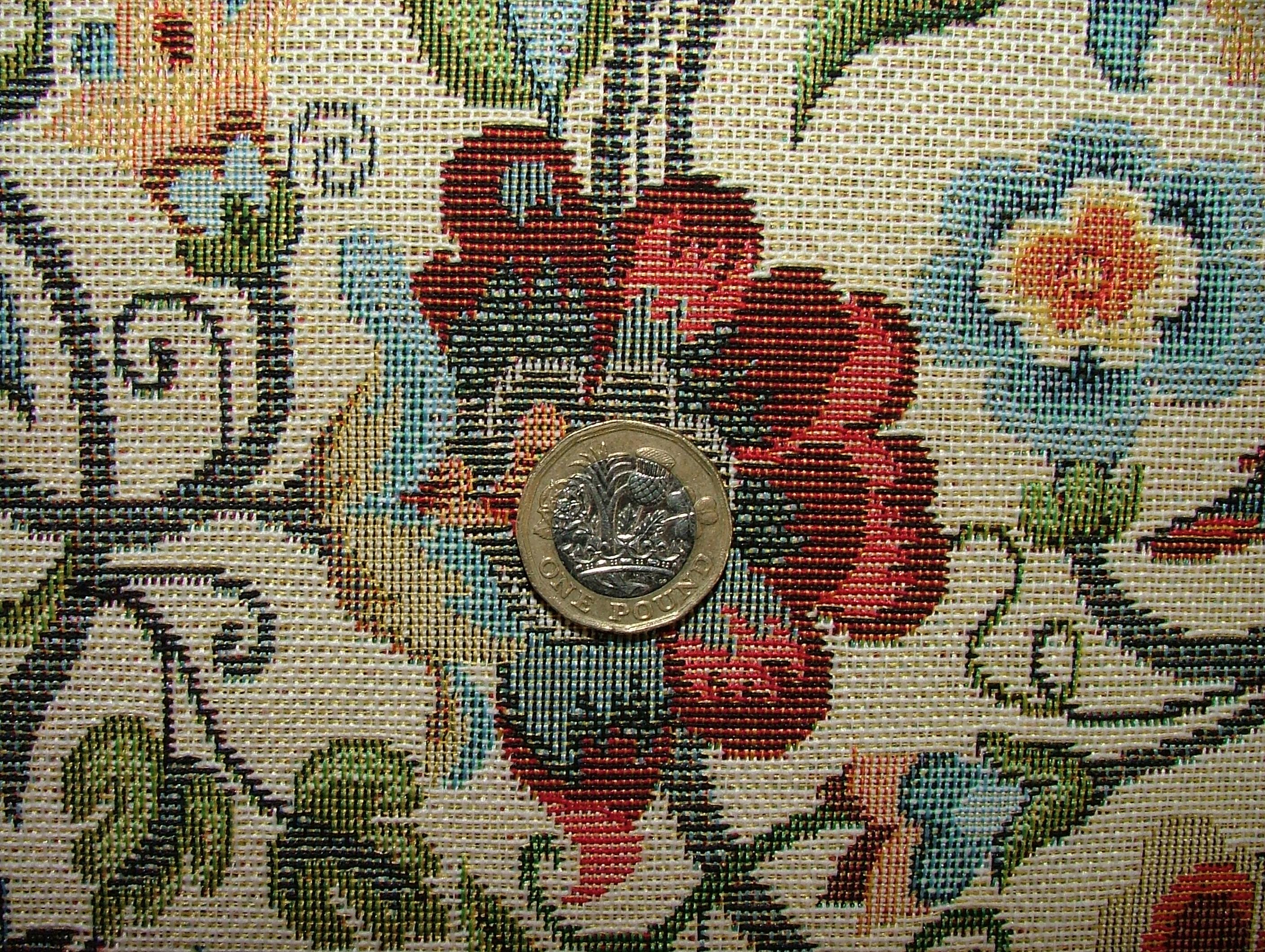 Jacobean Floral Tapestry Fabric Curtain Upholstery Cushion Soft ...
