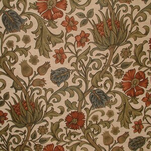 Scottish Thistle Cayenne Chenille Fabric Curtain Cushion Upholstery ...