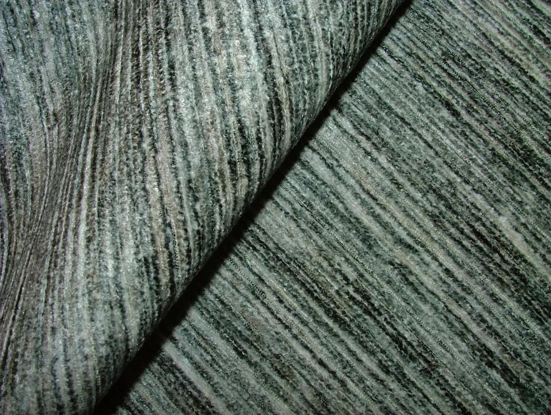Zinc Textiles by Romo Araujo Greyscale Chenille Fabric Upholstery ...