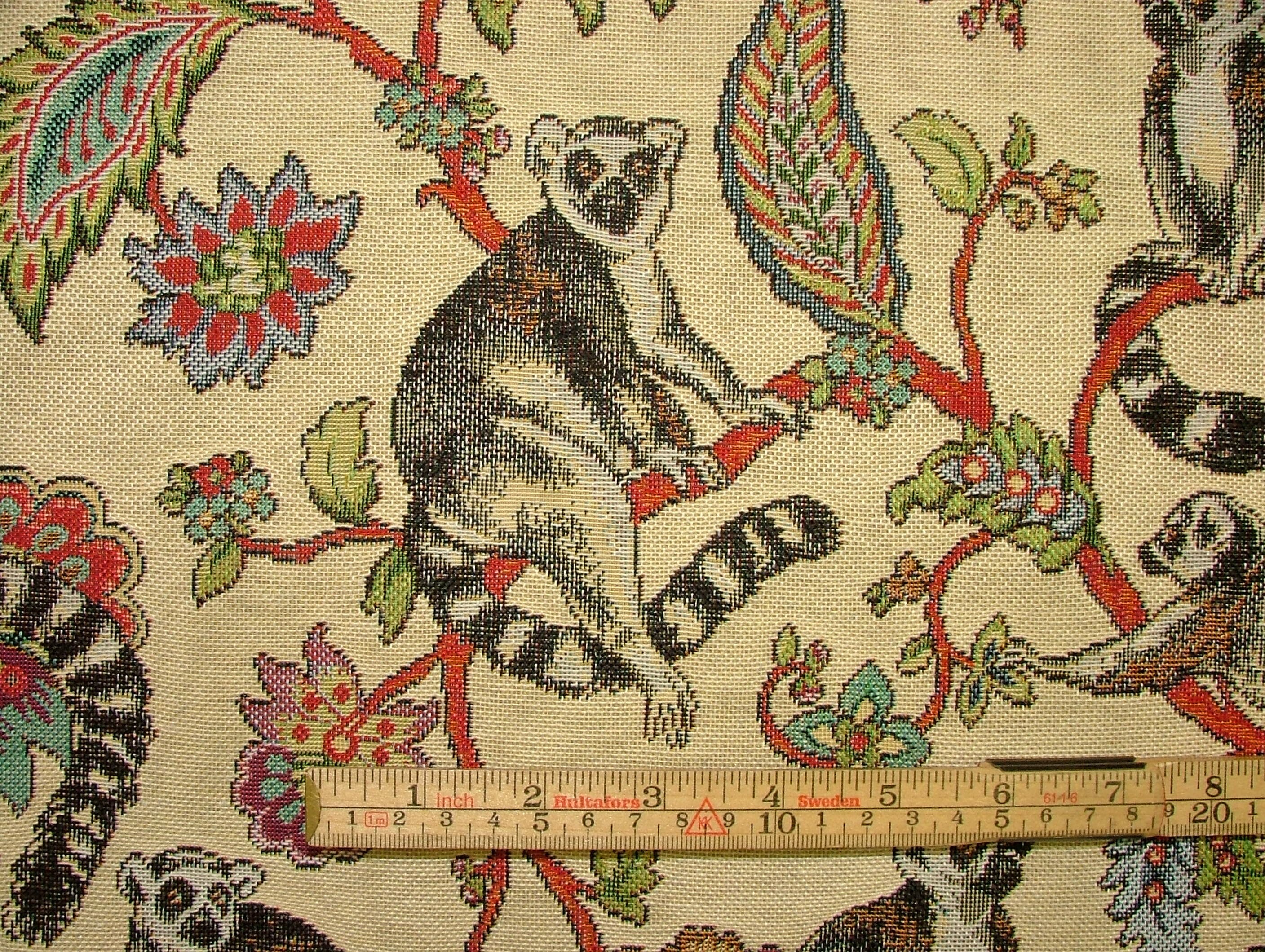 Animal Tapestry Madagascan Lemur Designer Fabric Ideal for - Etsy