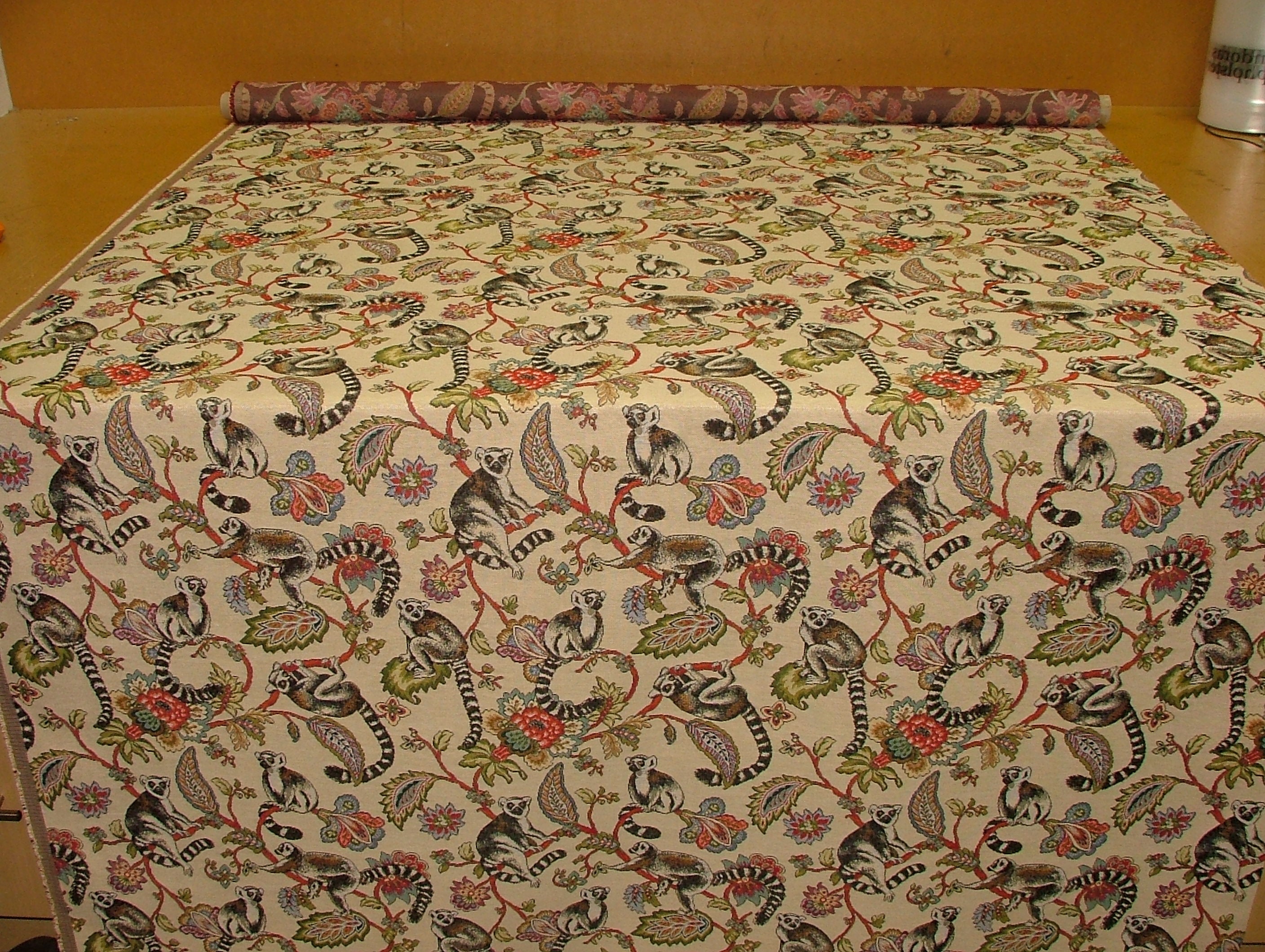 Animal Tapestry - Madagascan Lemur - Designer Fabric Ideal for ...