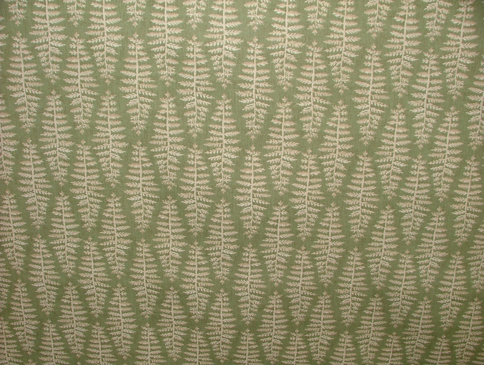 Botanical Fern Leaf Fern Green Cotton Curtain Upholstery Cushion Roman ...