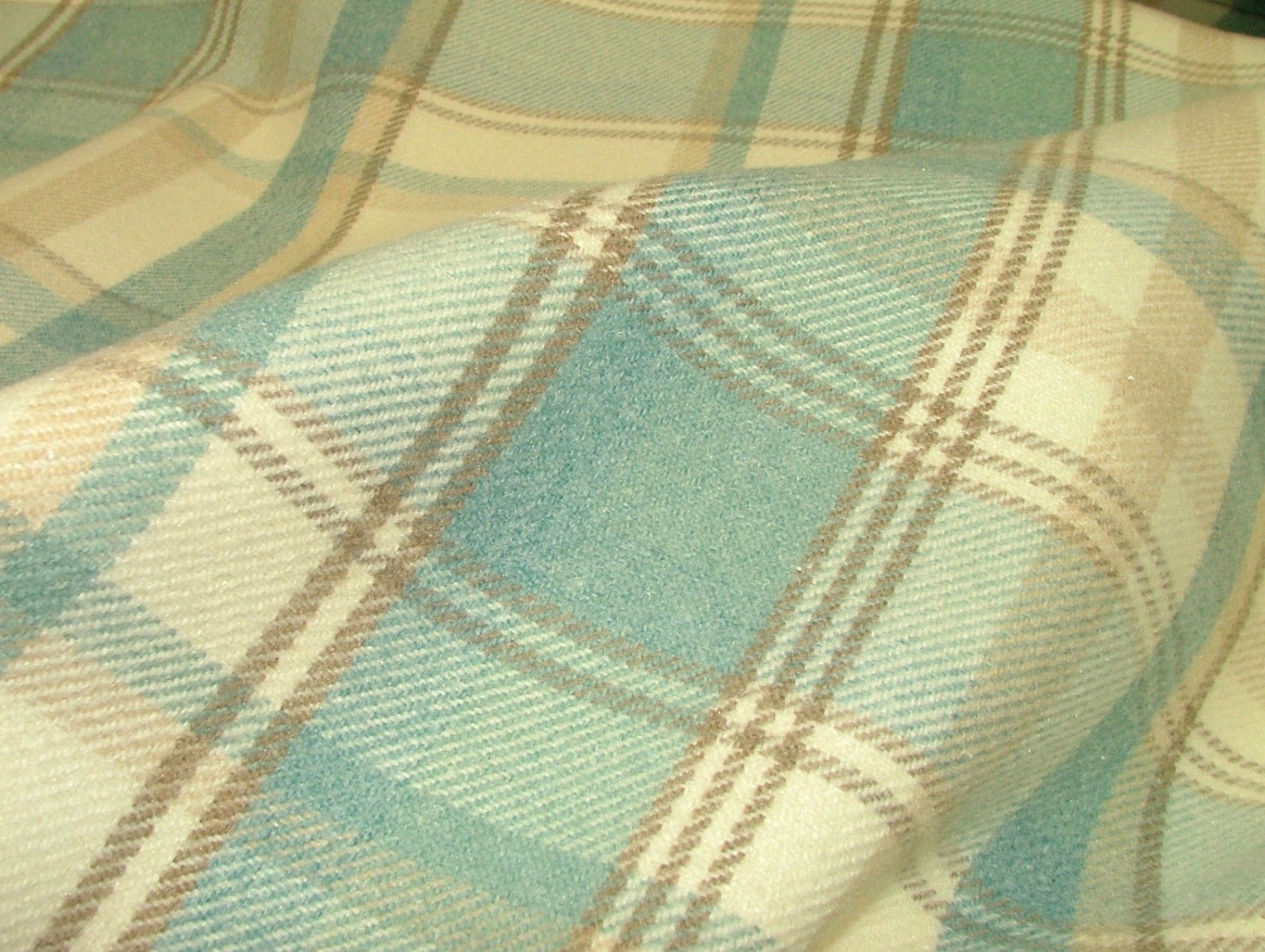 Elgin Sky Blue Wool Effect Washable Thick Tartan Plaid - Etsy UK