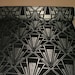 Gatsby Black (erte) Art Deco Velvet Chenille Fibre Naturelle Curtain ...
