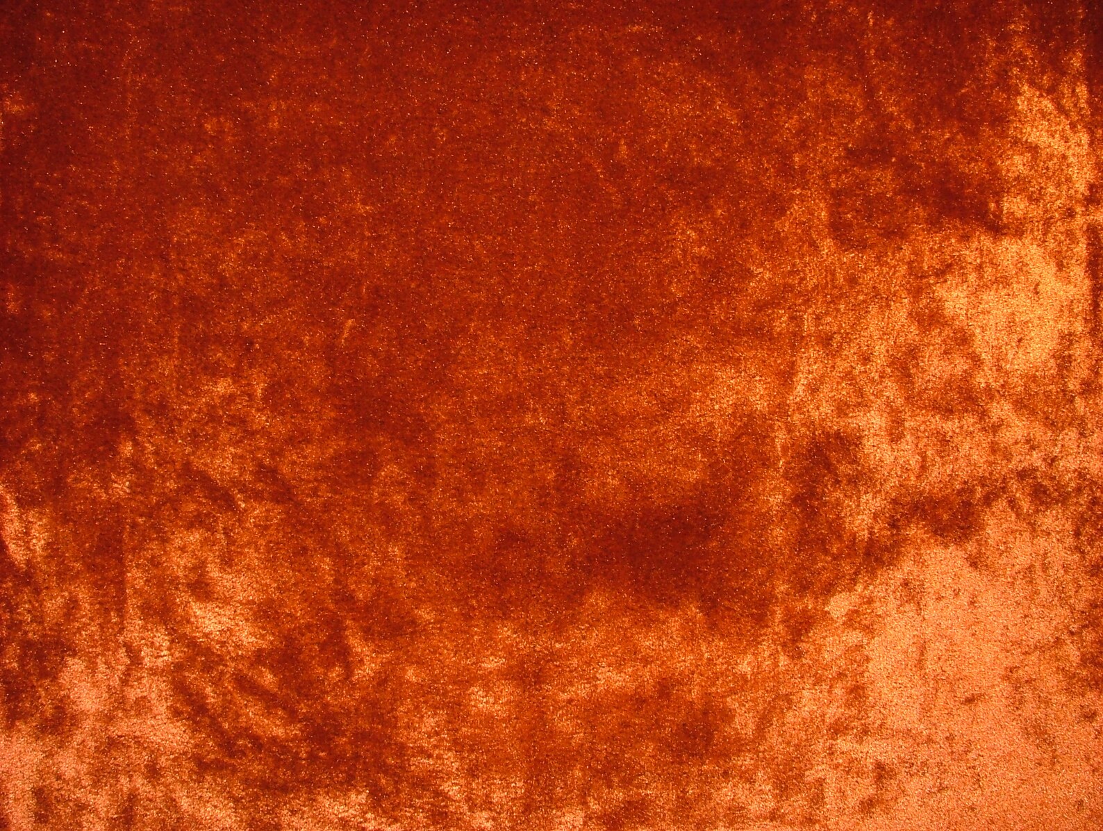 Vivid Orange Thick Crushed Velvet Fabric Upholstery Cushion Multi Use ...