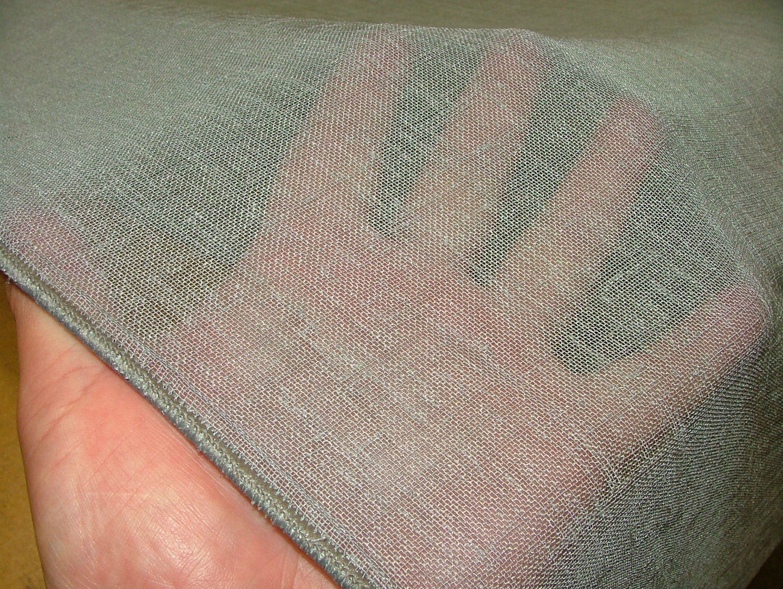 Silver Grey Linen Look Lead Weighted Voile Net Muslin Curtain - Etsy