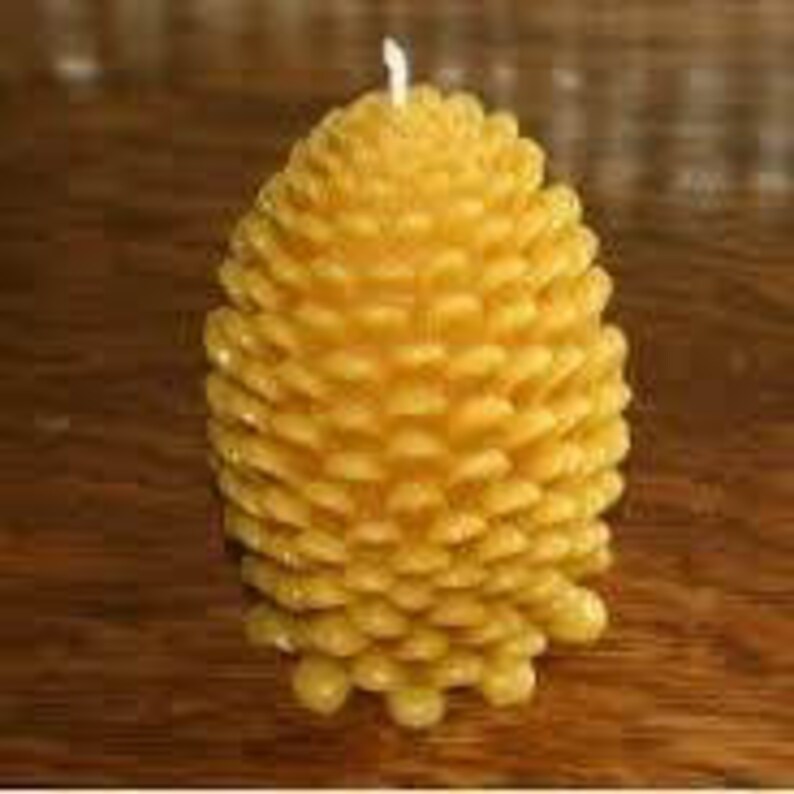 Pine Cone Beeswax Candle - Etsy