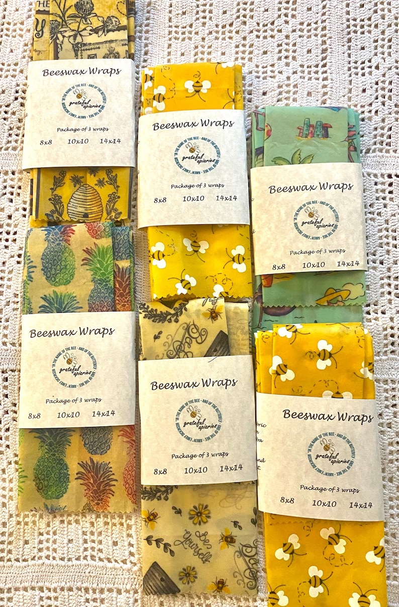 Beeswax Food Wraps Ecofriendly,reusable - Etsy