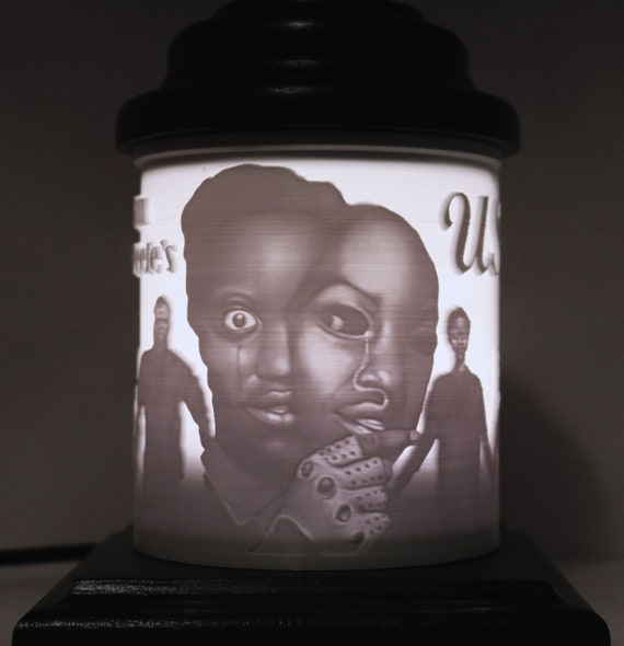Memorabilia Night of the Living Dead Wooden lamp with 3D printed ...