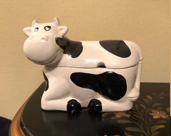Cow Sugar Bowl | Etsy